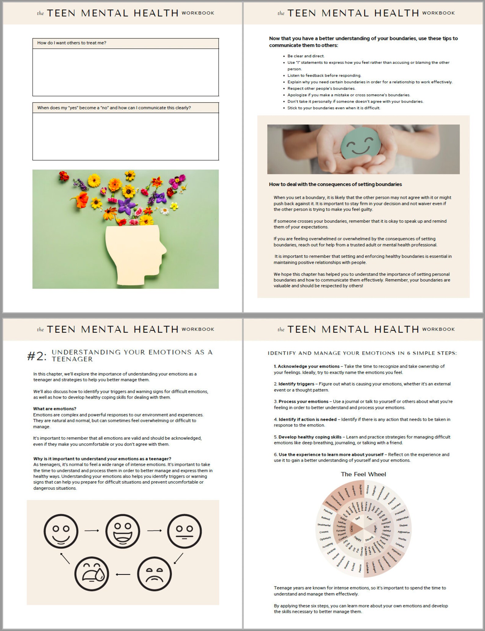 Mental Health Workbook for Teens - Digital Download - Etsy