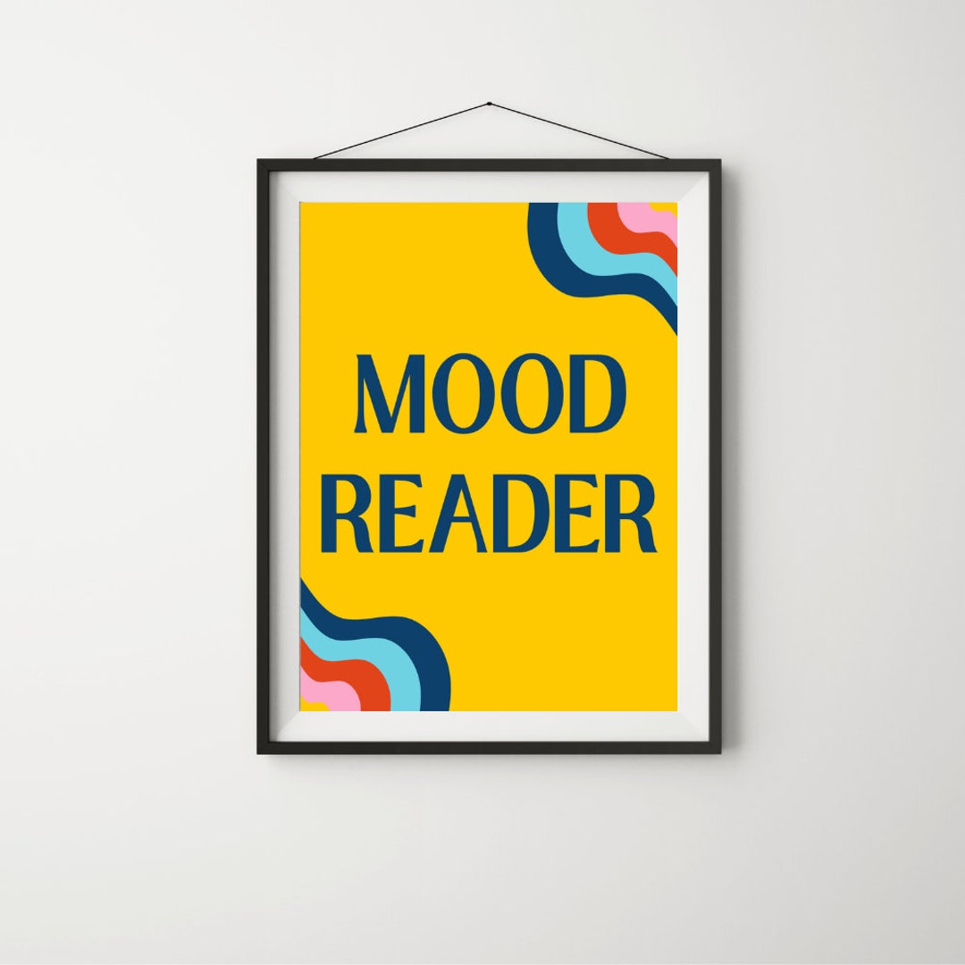 Book Lover Art Print Mood Reader Book Lover Gift Reader Present Book ...