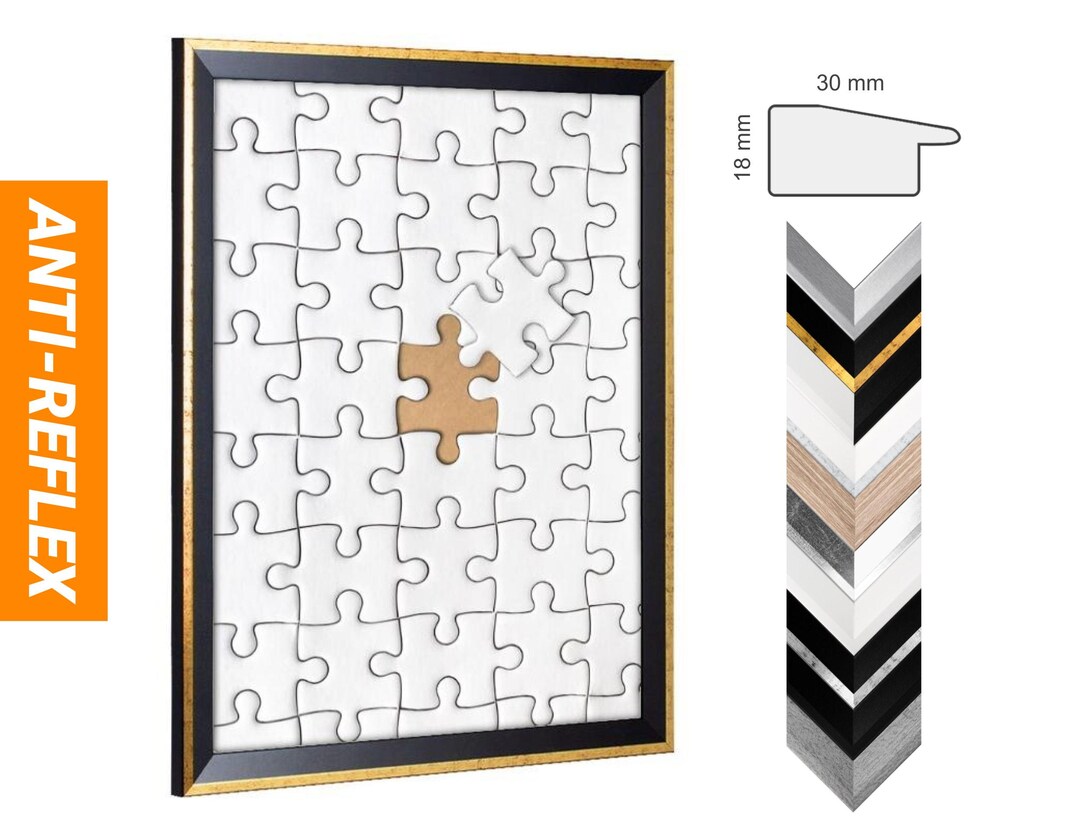 Prio Puzzle Frame With Anti-reflective Acrylic Glass Pane, Picture ...