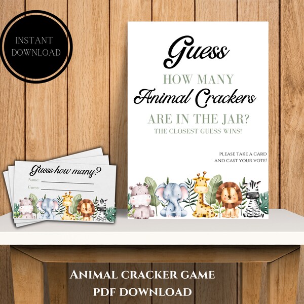 Animal Cracker Template - Etsy
