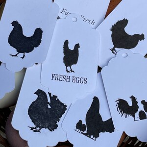 Chicken Themed Gift Tags, Farm Tags, Farm Animal Gift Tags, Thank You ...