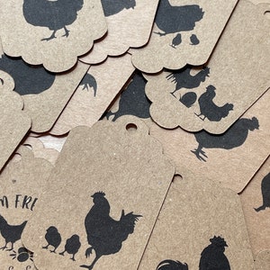 Chicken Themed Gift Tags Farm Tags Farm Animal Gift Tags - Etsy