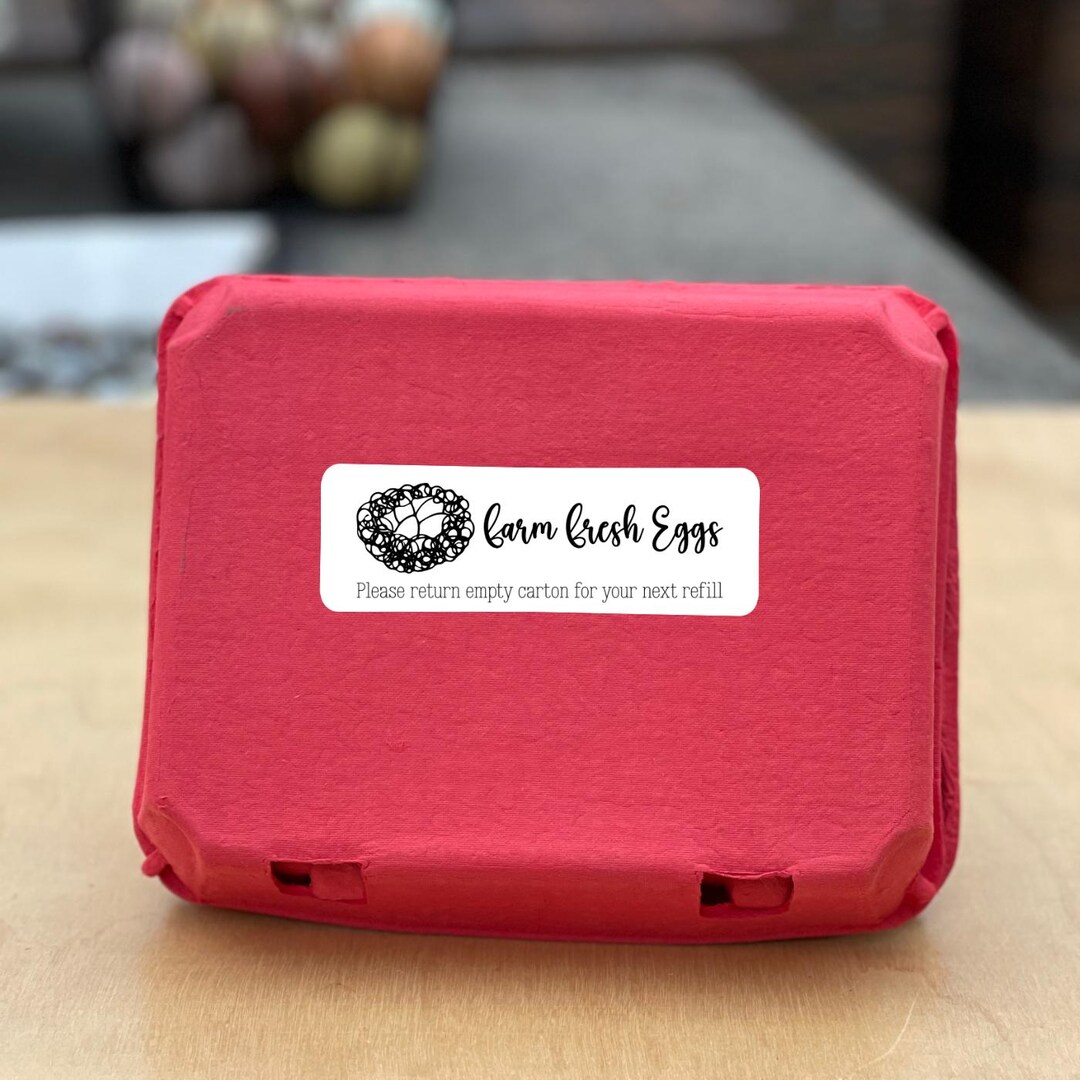Return Carton Stickers Egg Carton Stickers - Etsy