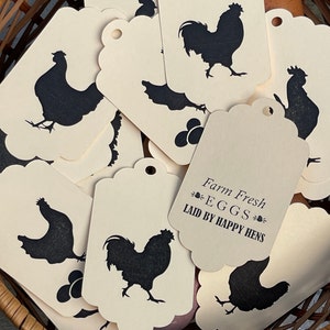 Chicken Themed Gift Tags, Farm Tags, Farm Animal Gift Tags, Thank You ...