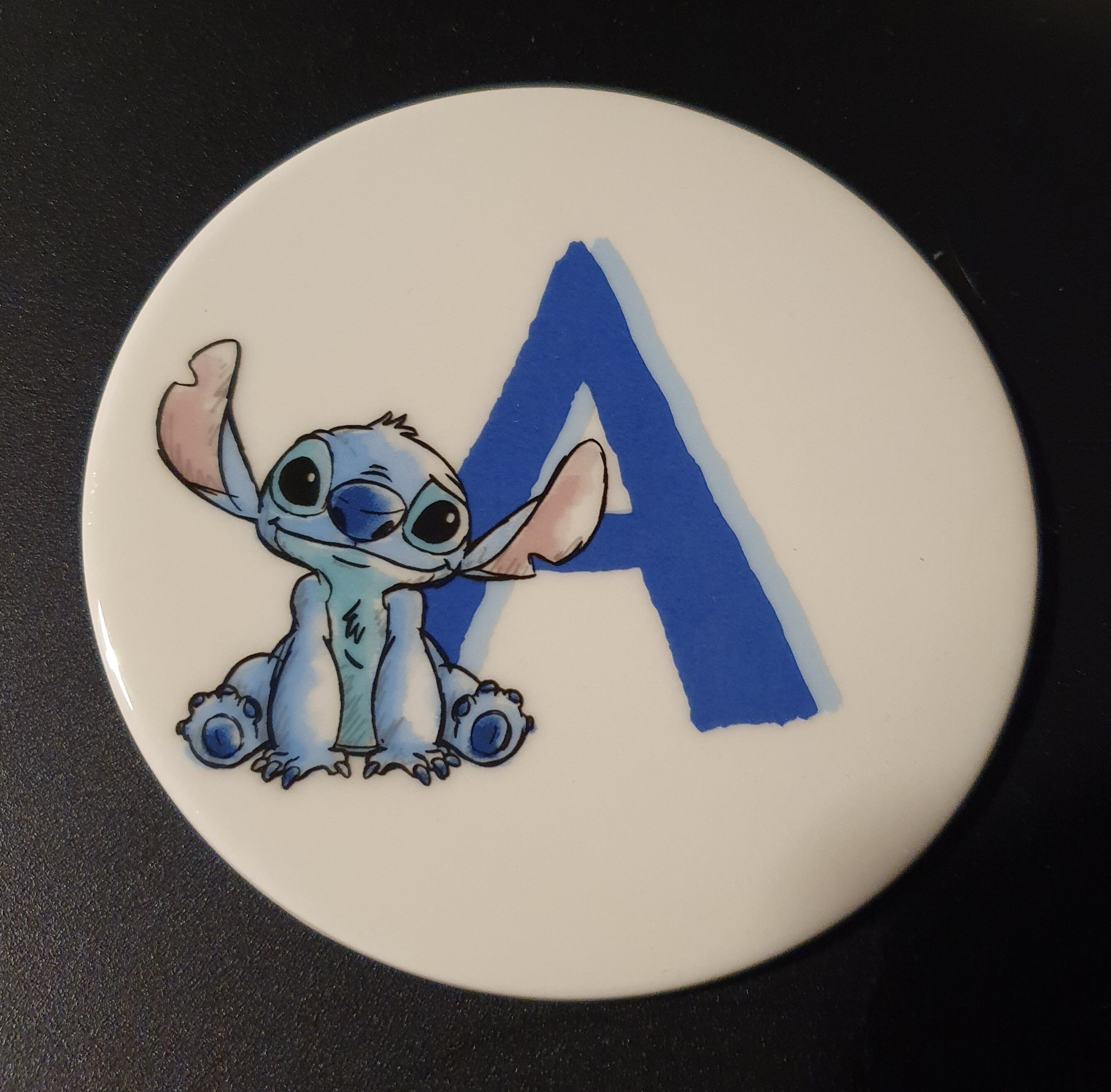 Disney Stich China Alphabet Initial Coasters - Etsy