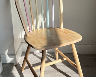 Rainbow Chair | Desk Chair | Colourful Chair - Etsy UK