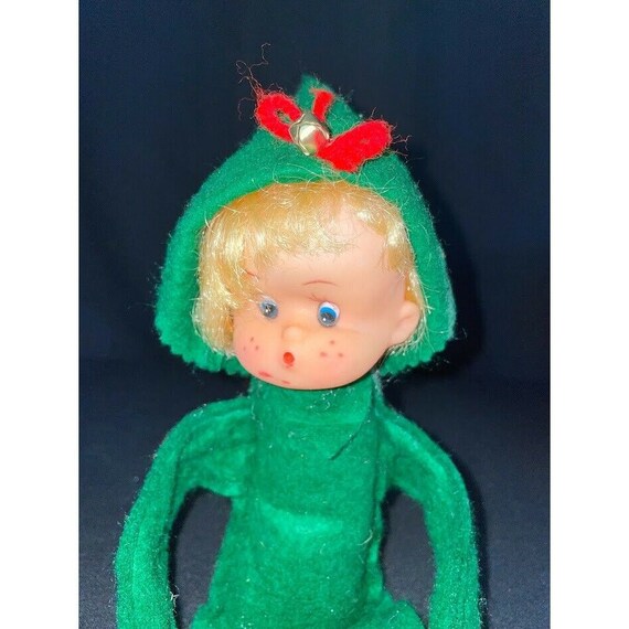 Vtg Large Plastic Face Boy Freckles Elf Shelf Sitter Gnome | Etsy