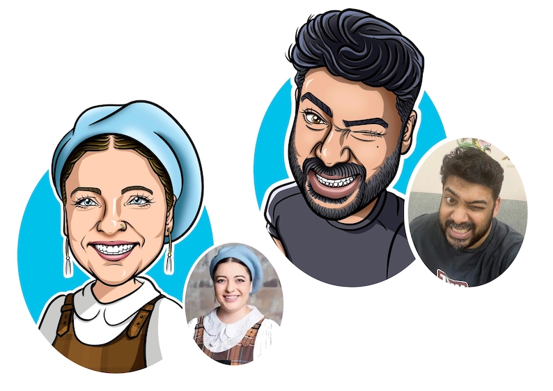 Custom Caricature | Personalized Illustrated Portrait | Original ...