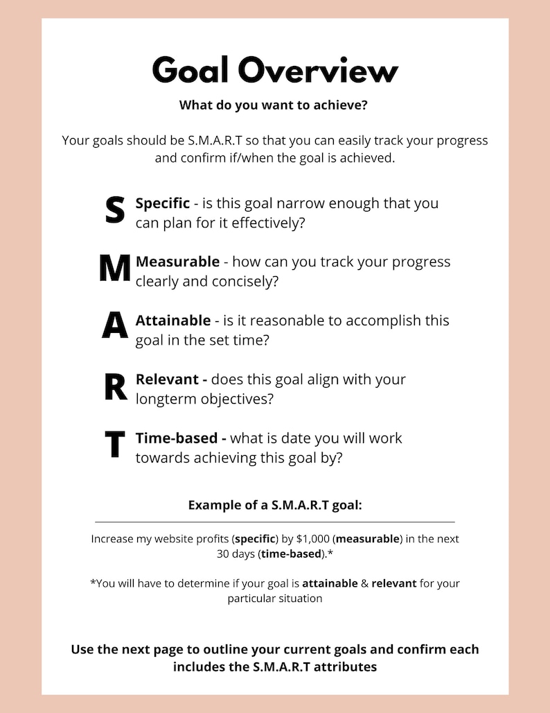 Marketing Strategy Framework Template - Business Planner Worksheet ...