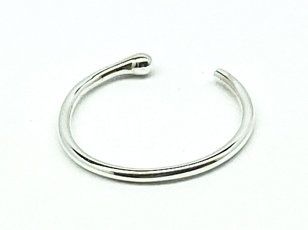Platinum Nose Hoop Ring Open Nose Ring. High Quality 950 - Etsy
