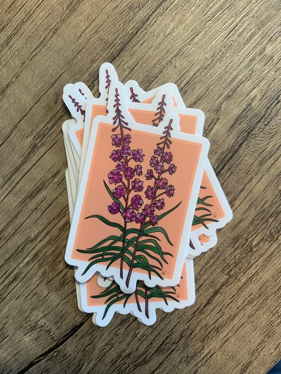 Yukon's Provincial Flower Fireweed High Quality Die-cut Matte Sticker ...