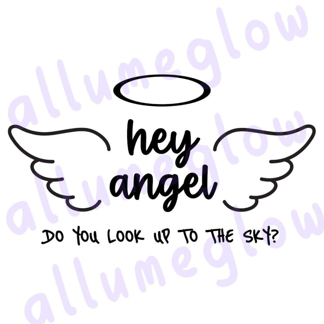 DIGITAL* 1D Hey Angel One Direction | PNG Download | Print + Cut Diy ...