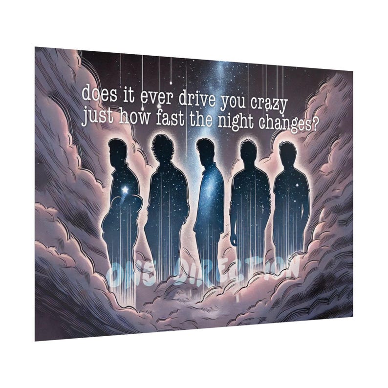 One Direction Night Changes Rolled Poster, Pop Music Wall Art, Bedroom ...