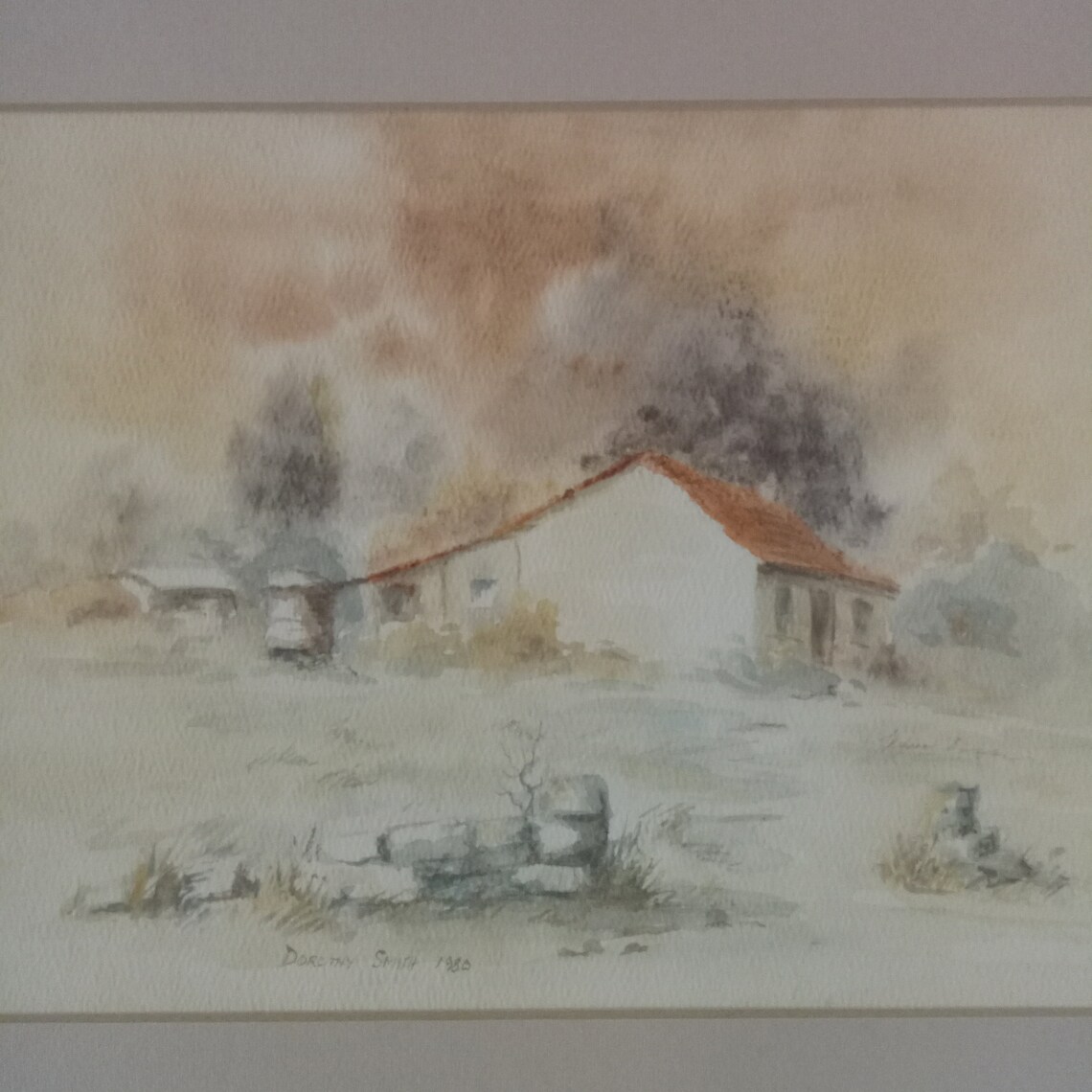 Original Vintage Watercolor Painting by Dorothy Smith 1980 | Etsy
