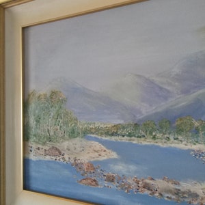 Original Oil on Canvas / Tranquility in Blue/ Signed Ronald Egerton ...