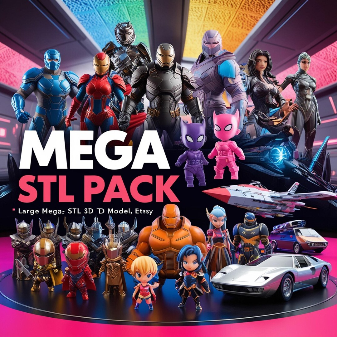 MEGA STL PACK Files for 3D Printing, Instant Download Drive Link, Most ...