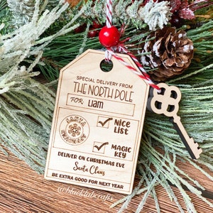 North Pole Delivery // Santa Tag // Christmas Tag // Naughty and Nice ...