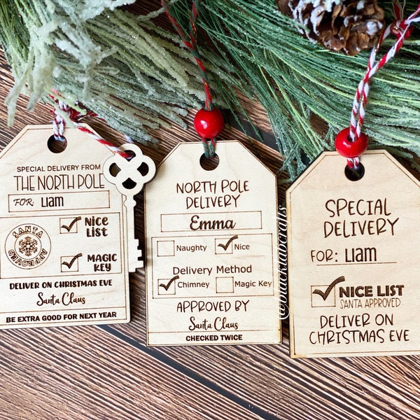 Naughty or Nice Tags - Etsy