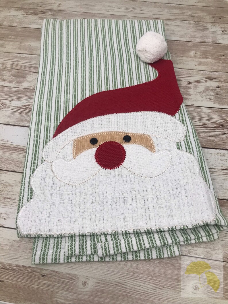 Christmas Santa Design Motif Embroidery& Applique Embellished - Etsy