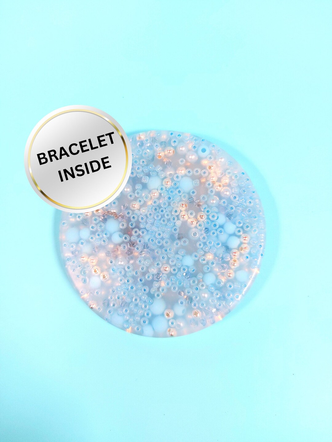 BLUE PICK PAD With Bracelet Inside Fidget Toy Stress Anxiety Reliever ...