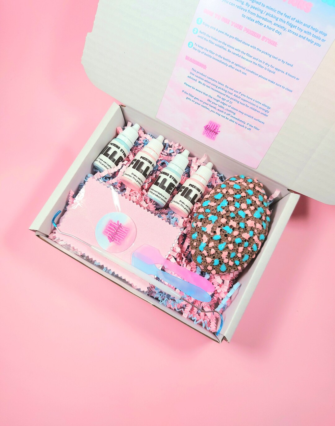 BLUE & PINK Picking Stone Ultimate Gift Set Picky Pumice ...