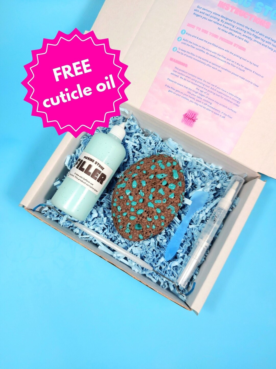 STOP SKIN PICKING Skin Recovery Set Dermatillomania Relaxation Stress ...