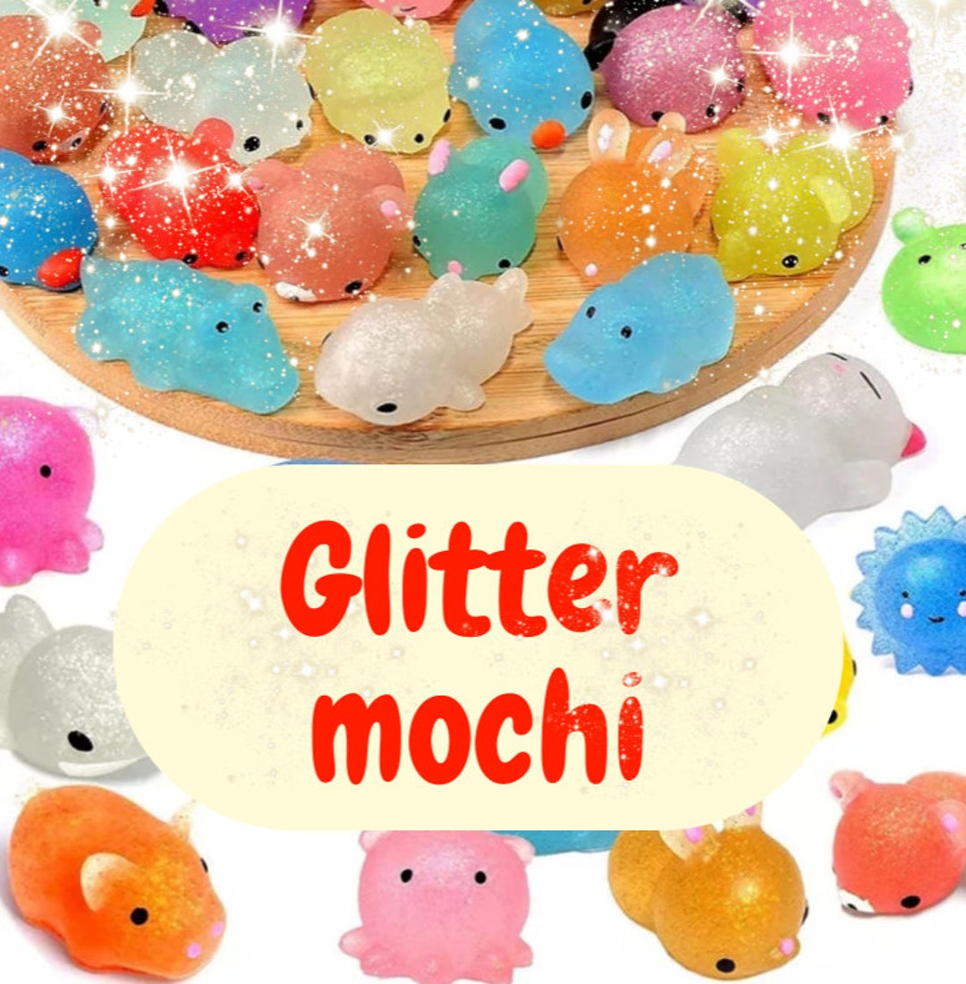 Glitter Mochi Squishy Fidget Toy Adult Stress Reliever for Kid - Etsy