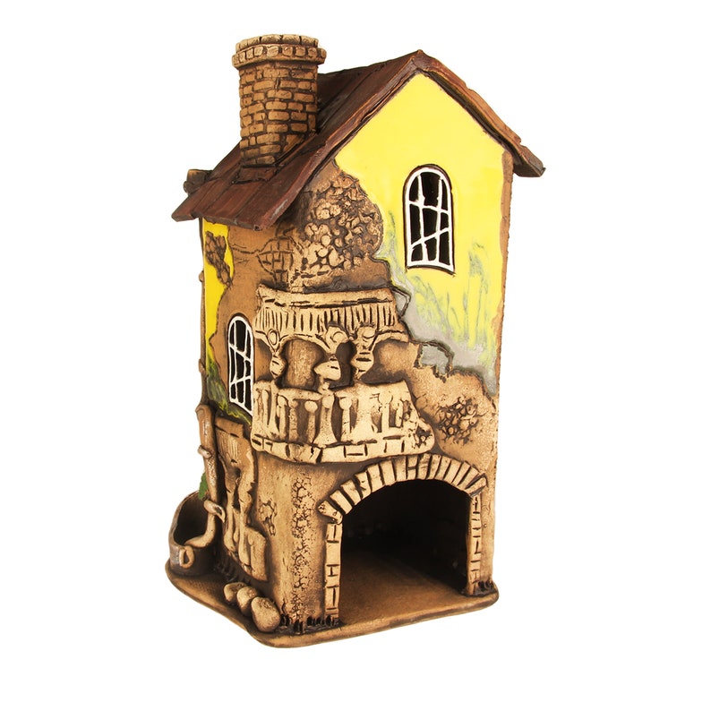 Handcrafted Ceramic Candle Houses Charming Expressive Home - Etsy