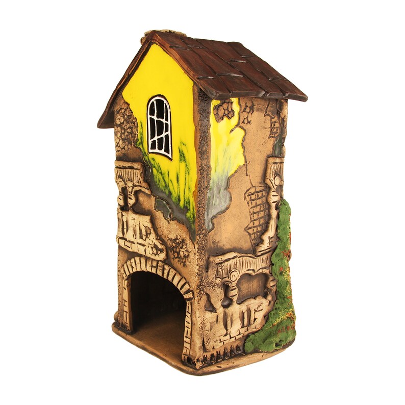 Handcrafted Ceramic Candle Houses Charming Expressive Home - Etsy
