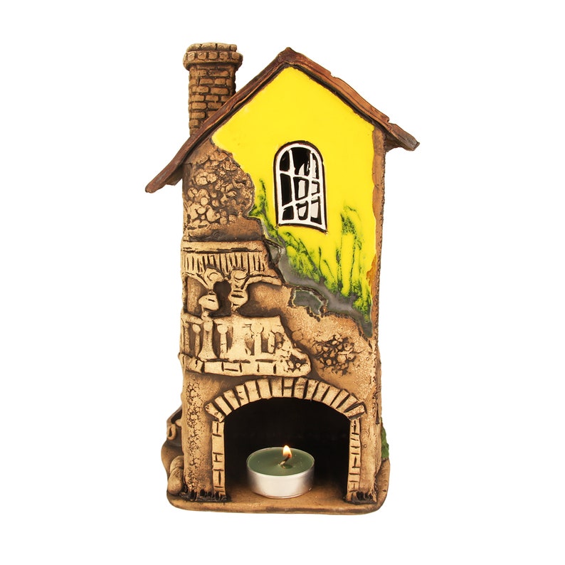 Handcrafted Ceramic Candle Houses Charming Expressive Home - Etsy
