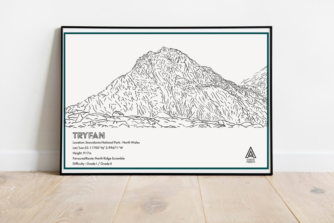 Tryfan Print escena de paisaje - Etsy España