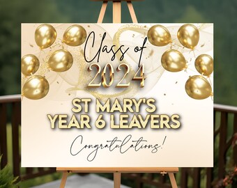 School Leavers Selfie Frame, Class of 2024 Party Booth Frame, Year 6 ...