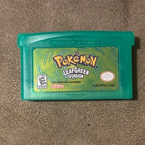 Pokemon Leaf Green Version Nintendo Gameboy Advance GBA - Etsy
