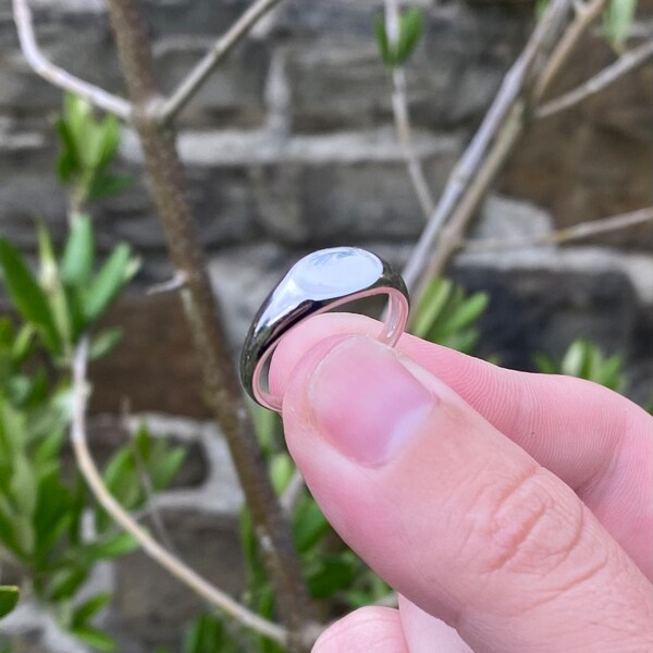 Silver Signet Ring - Etsy