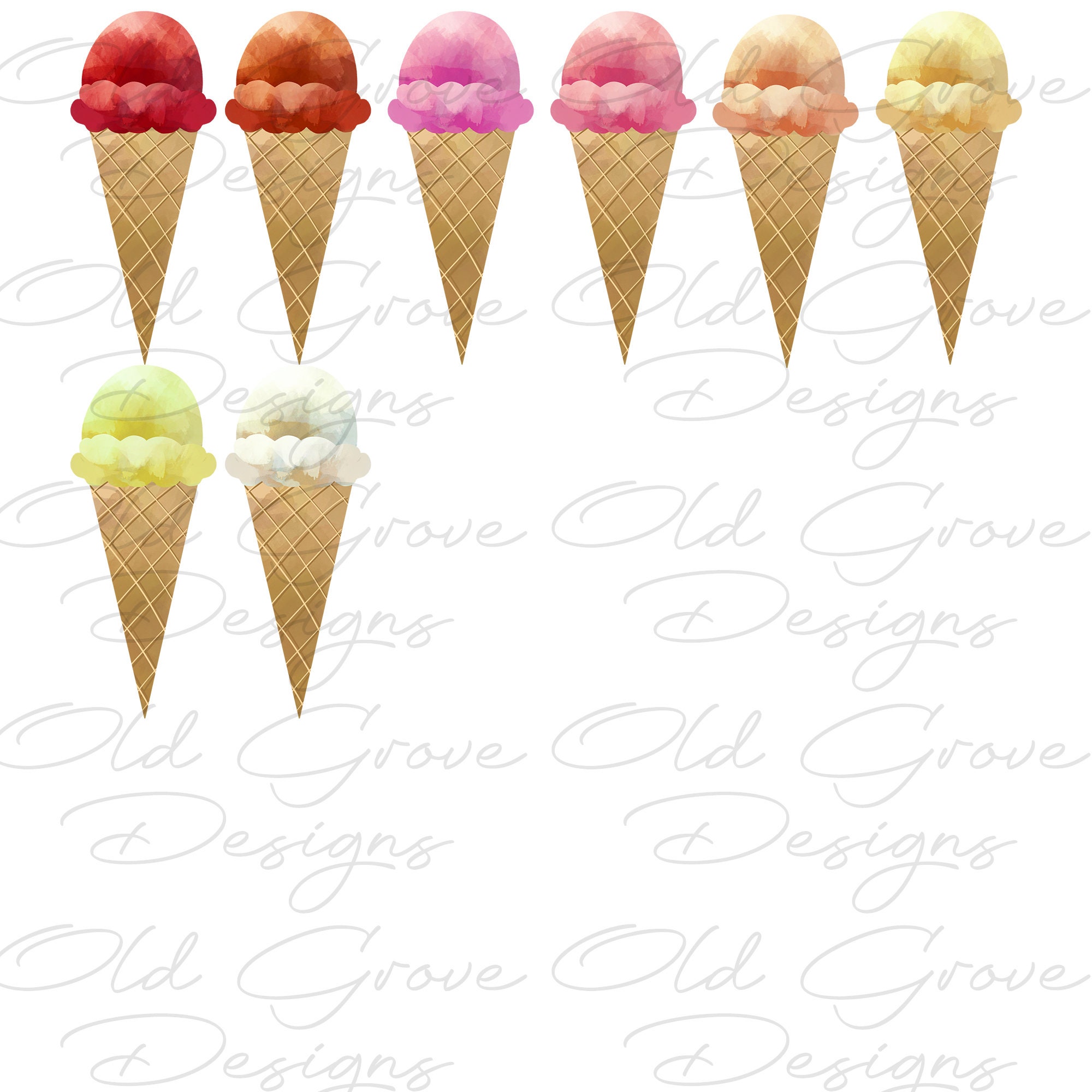 Ice Cream Clipart, Summer Clipart, Sweet Treat Ice Cream Clip Art, Ice ...