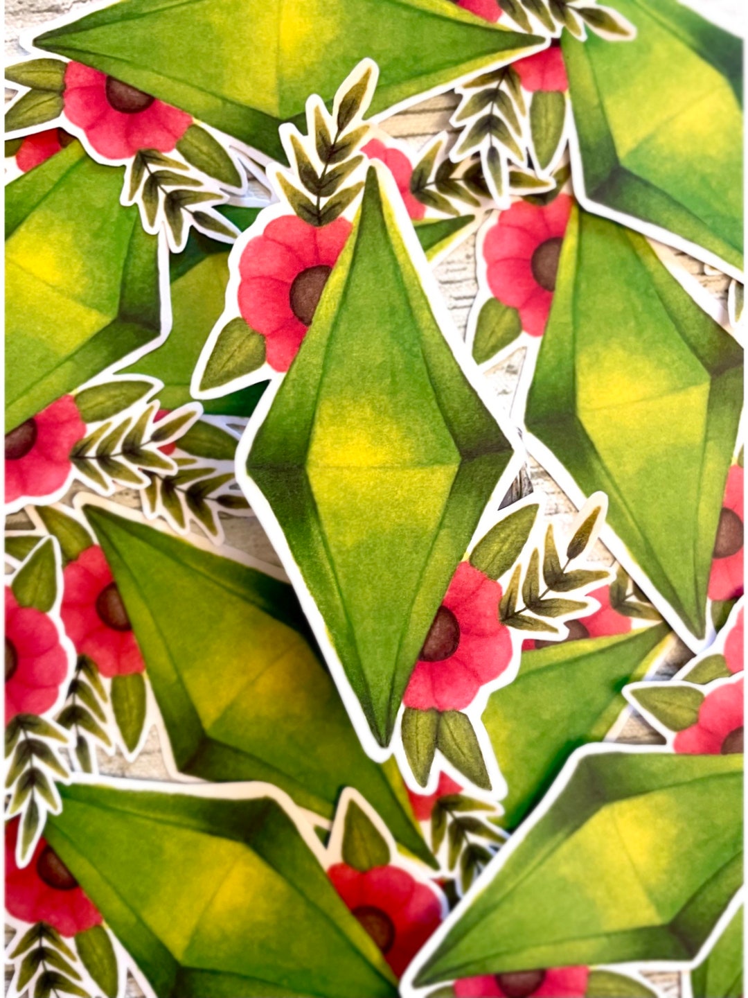 Sims Plumbob Watercolour Sticker - Etsy