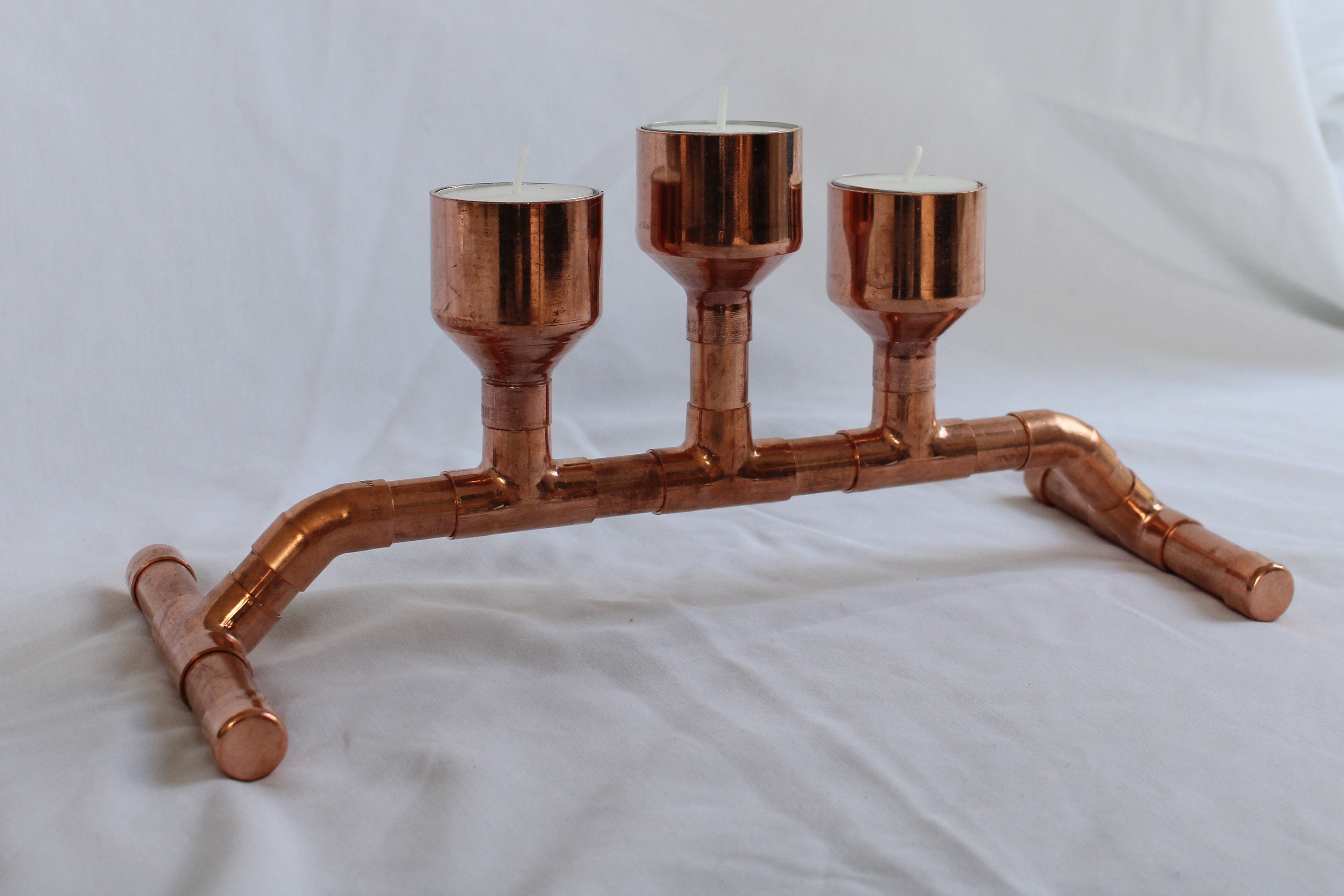 Christmas Copper Pipe Arch With Tiered Tealight Candleholder - Etsy UK