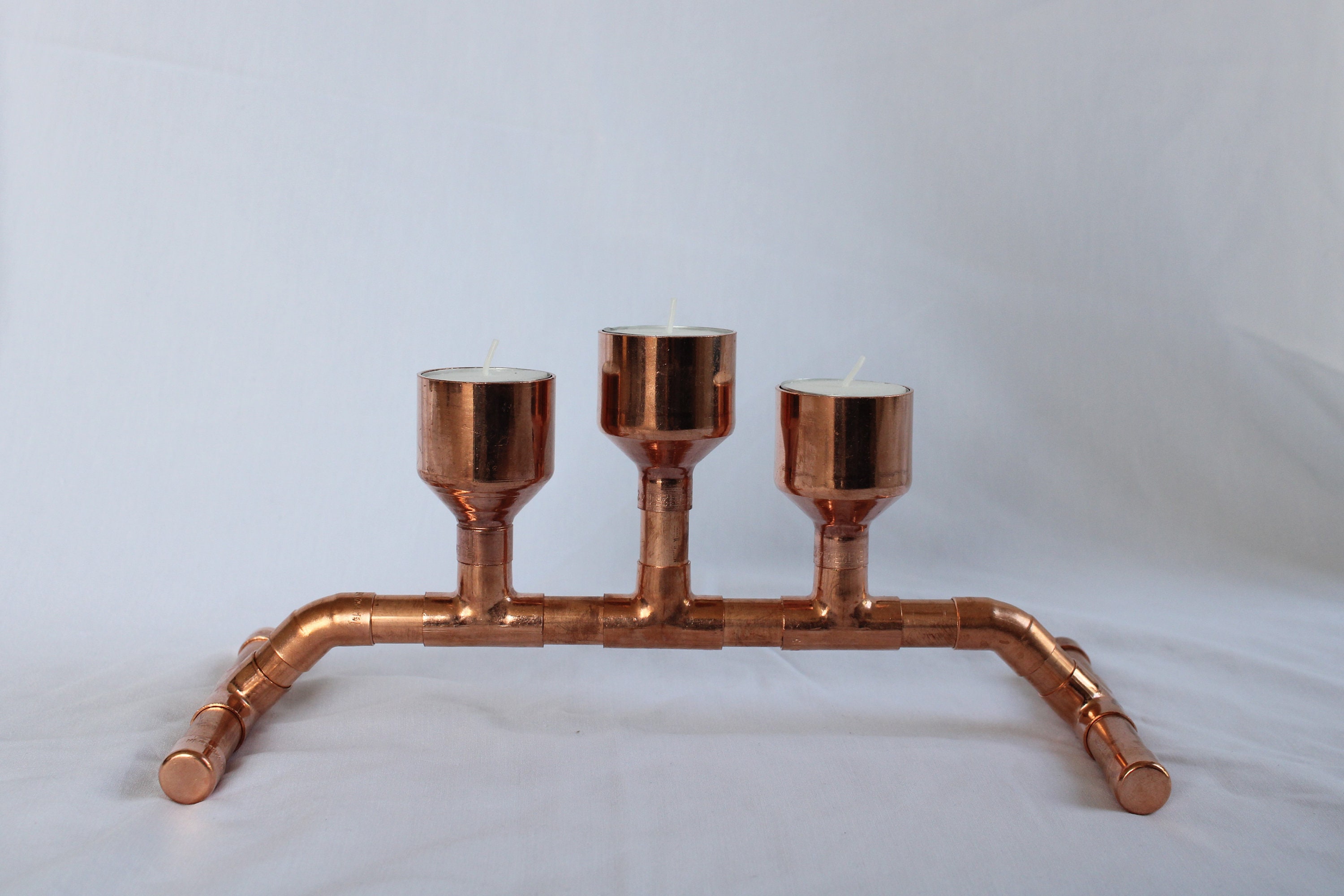 Christmas Copper Pipe Arch With Tiered Tealight Candleholder - Etsy UK