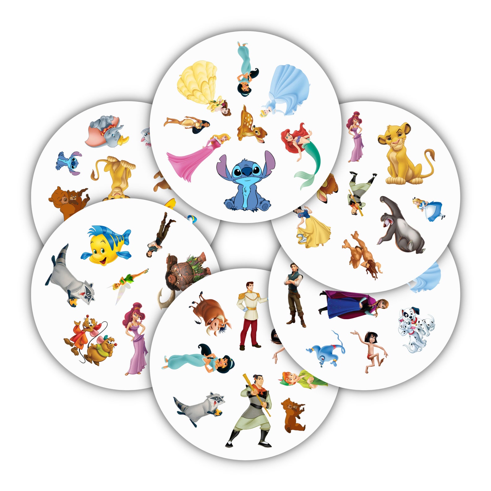 Magic Spot It / Dobble Card Game (PRINTABLE Pdf File - 57 Cards) - Etsy