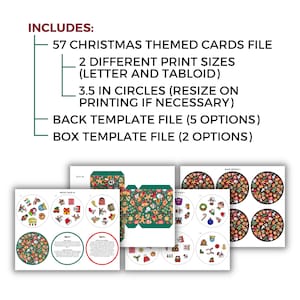 CHRISTMAS X-MAS Spot It / Dobble Card Game (PRINTABLE Pdf File - 57 ...