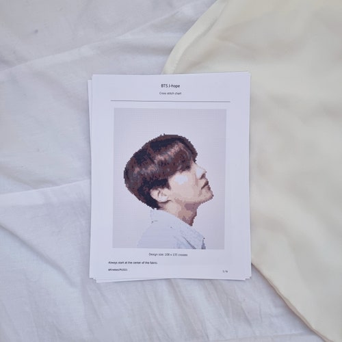BTS Min Yoongi Suga Cross Stitch Pattern Min Yoongi Suga - Etsy