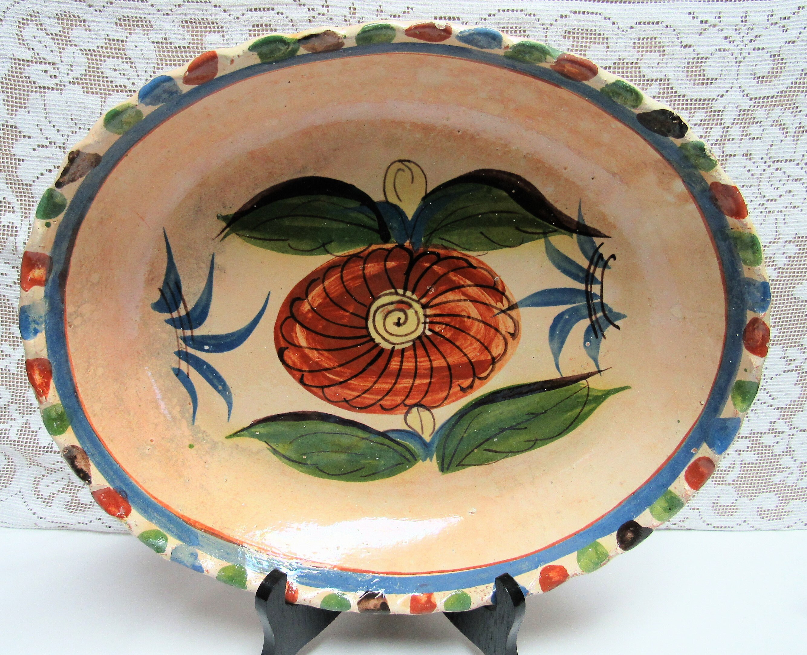 Vintage Mexican Pottery Redware Red Clay Nesting Oval Bowls Set of 3 ...