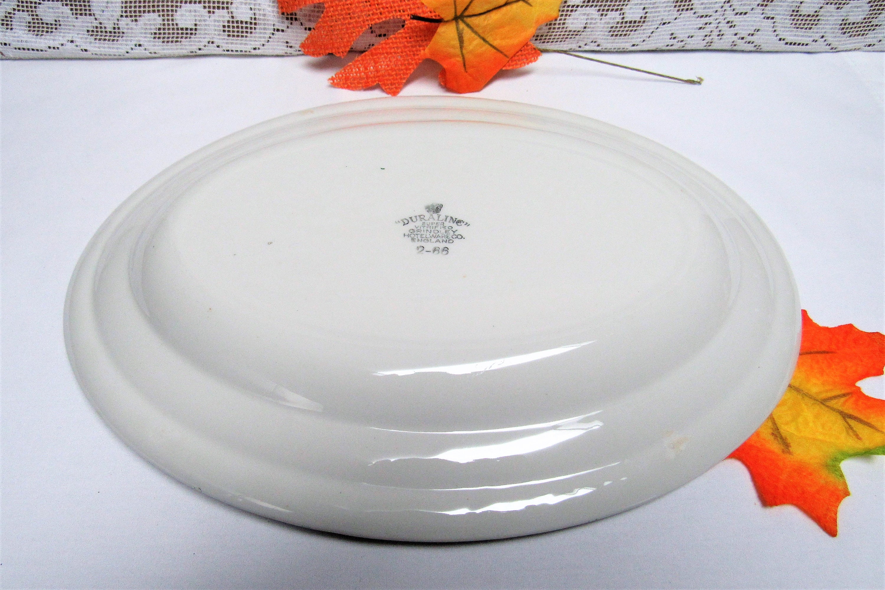 Vintage GRINDLEY HOTELWARE PLATTER Fall Autumn Leaves Duraline ...