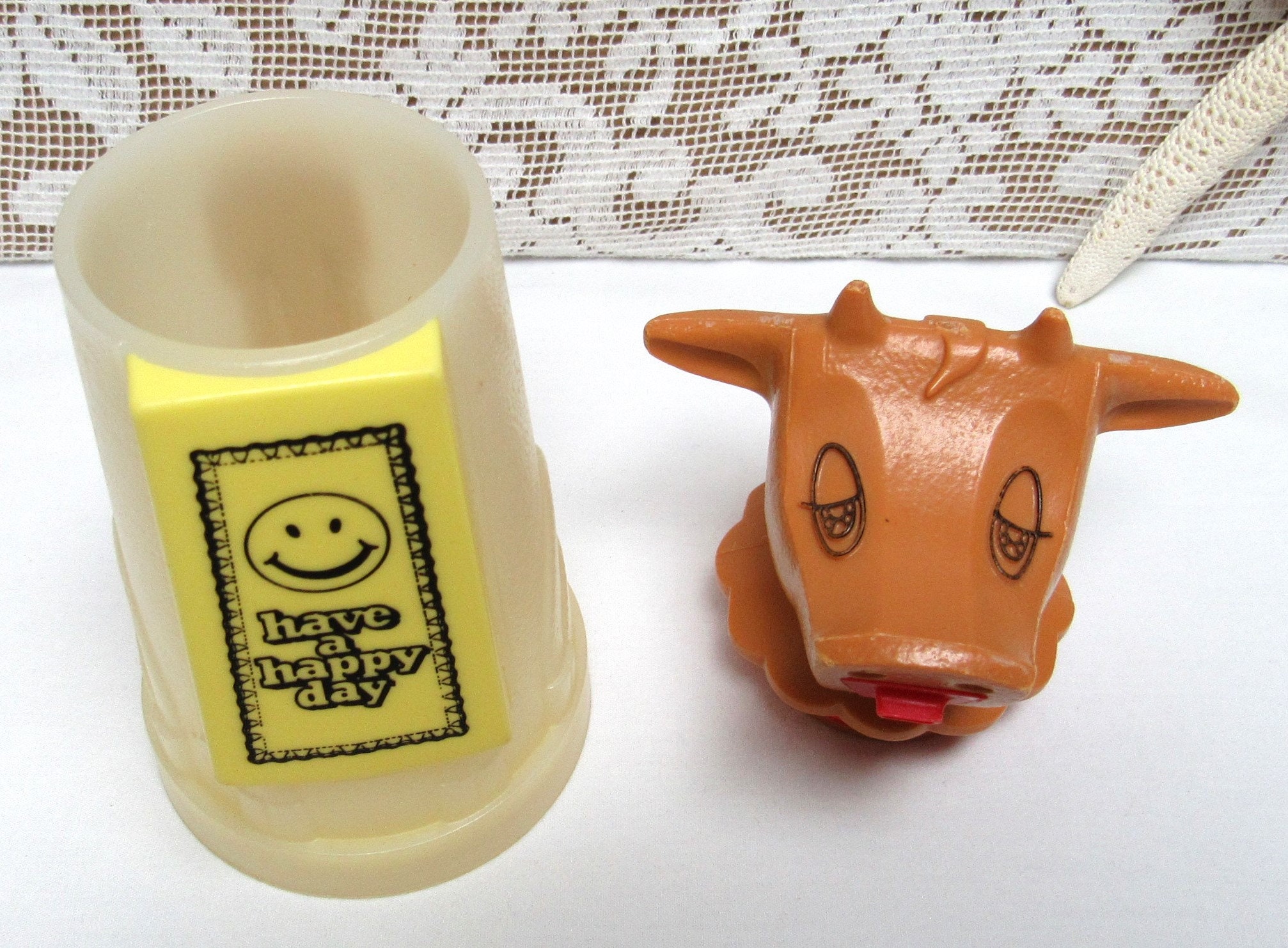 Cute Vintage MOO COW CREAMER Whirley Industries Have A Nice Day 1970s ...