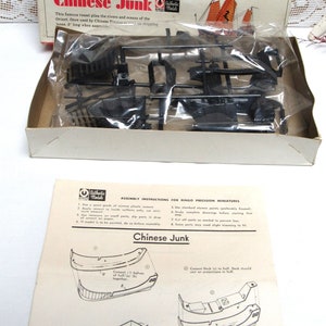 Vintage RINGO TOY Plastic Model Twin Kit Viking Ship and Chinese Junk ...