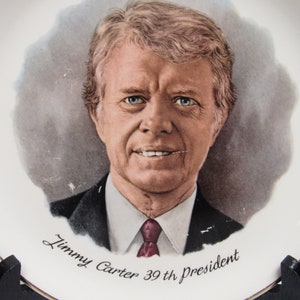 Vintage PRESIDENT JIMMY CARTER Souvenir Plate 39th President 1970s/80s ...
