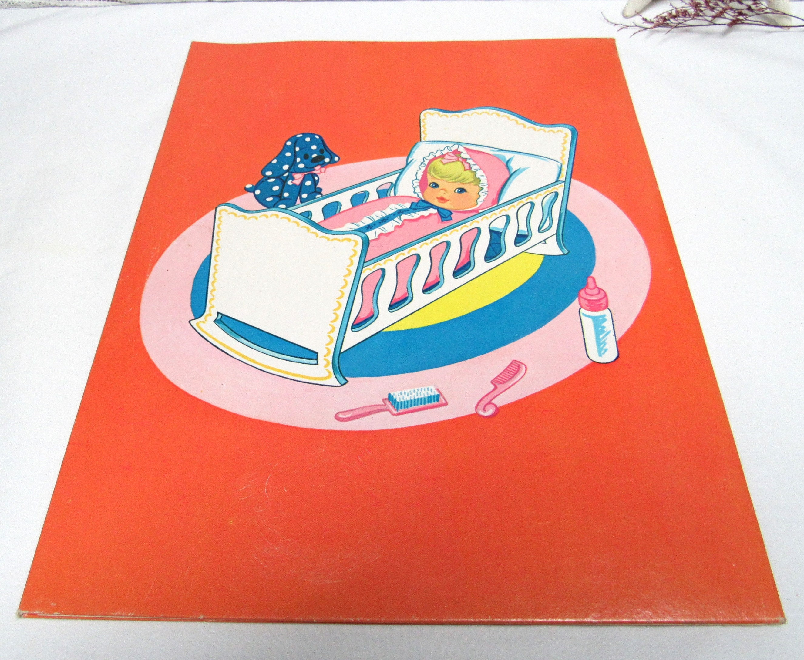 Vintage BABY TENDER LOVE Paper Doll Book Uncut 1971 Mattel Whitman ...