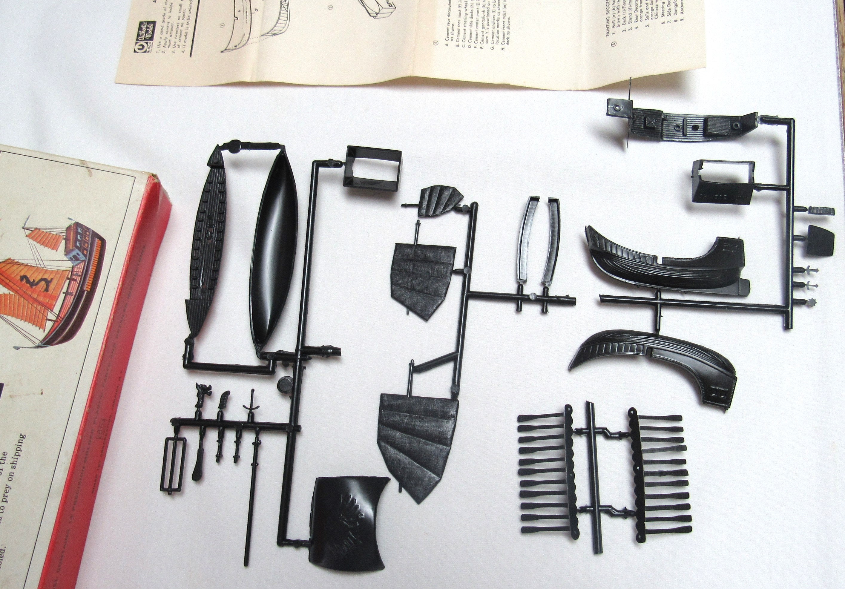 Vintage RINGO TOY Plastic Model Twin Kit Viking Ship and - Etsy