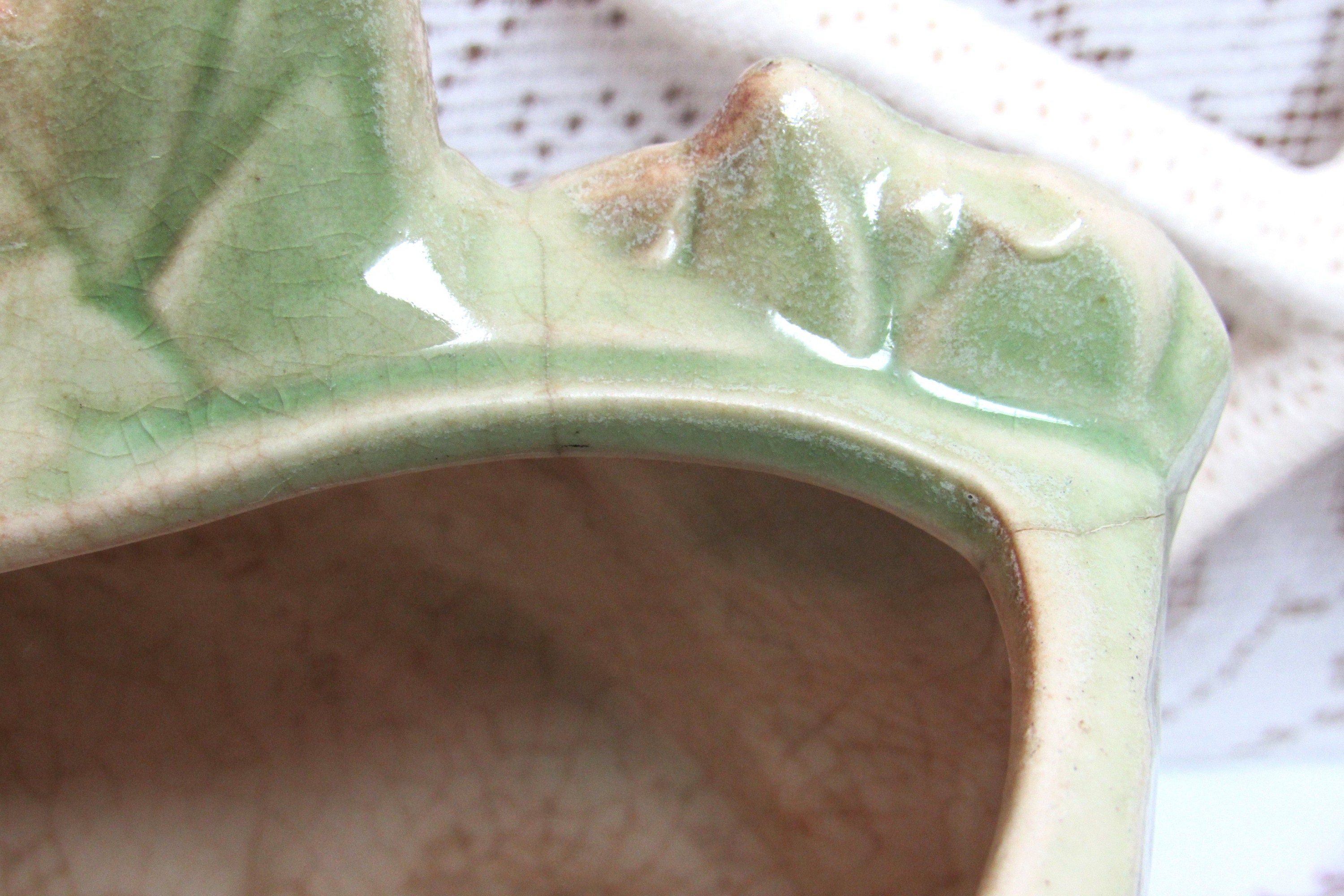Vintage MCCOY POTTERY Quail Pheasant Triple Bird Planter Flowerpot Made ...