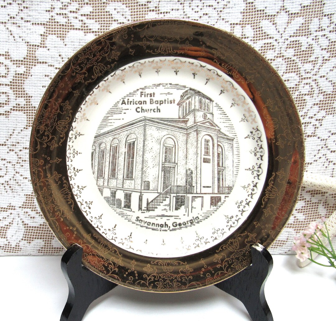 Vintage Souvenir Commemorative Plate First AFRICAN BAPTIST CHURCH ...